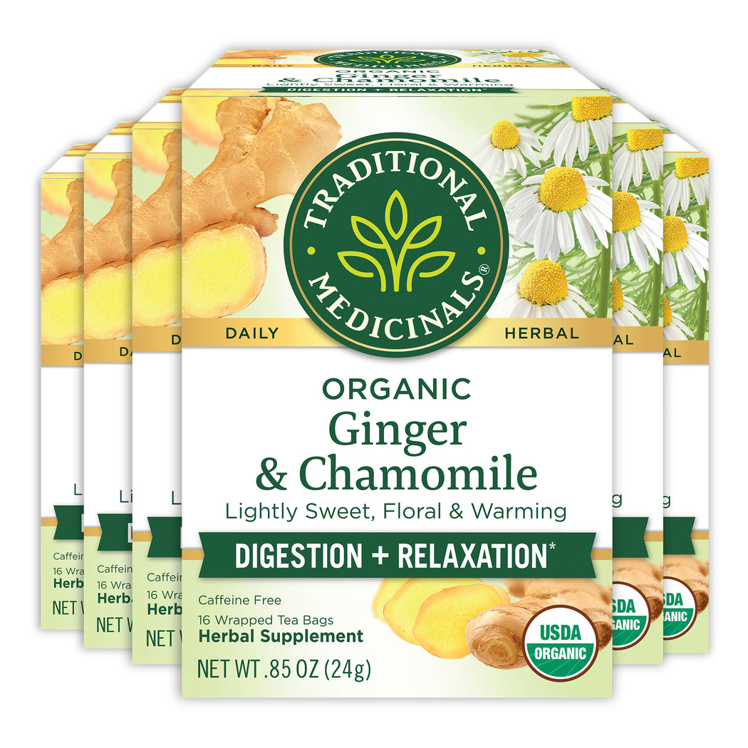 Organic Ginger & Chamomile Tea | Traditional Medicinals