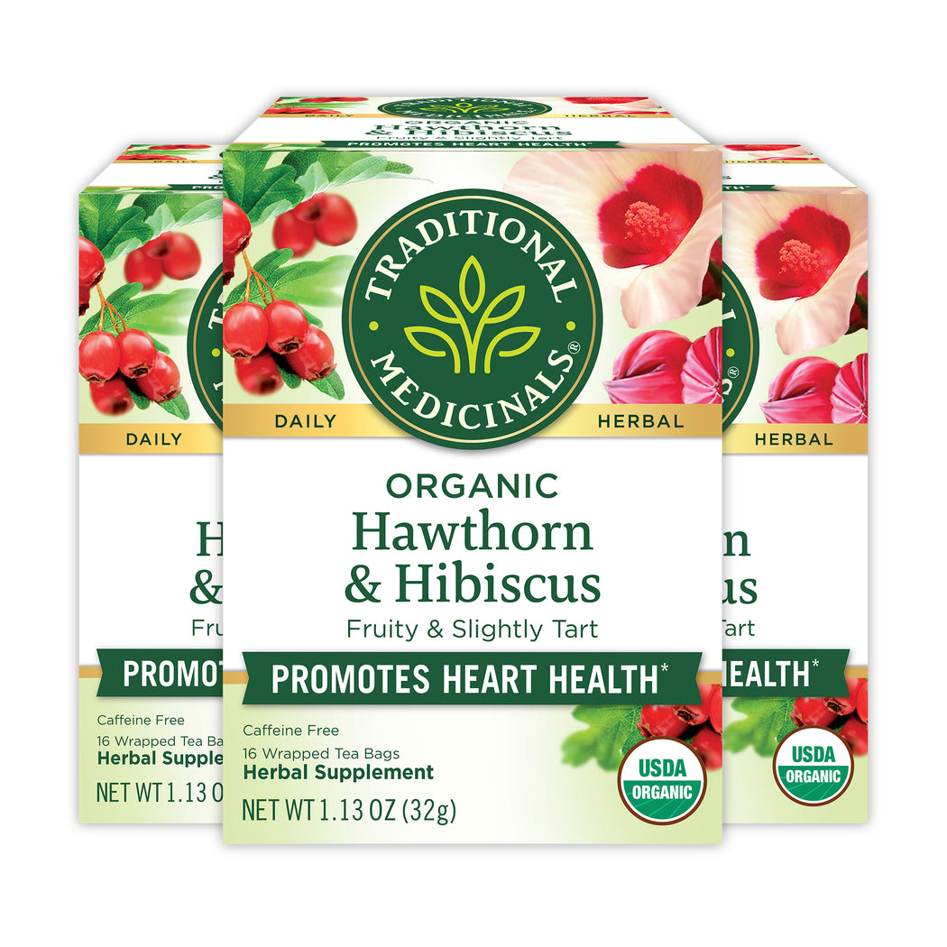 Hawthorn with Hibiscus Tea | Traditional Medicinals