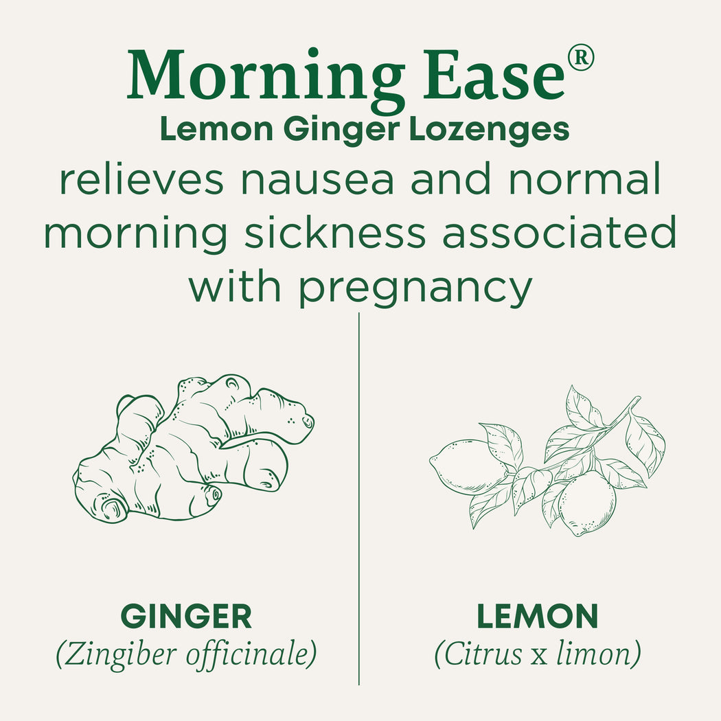 Morning Ease® Lemon Ginger Lozenges | Traditional Medicinals